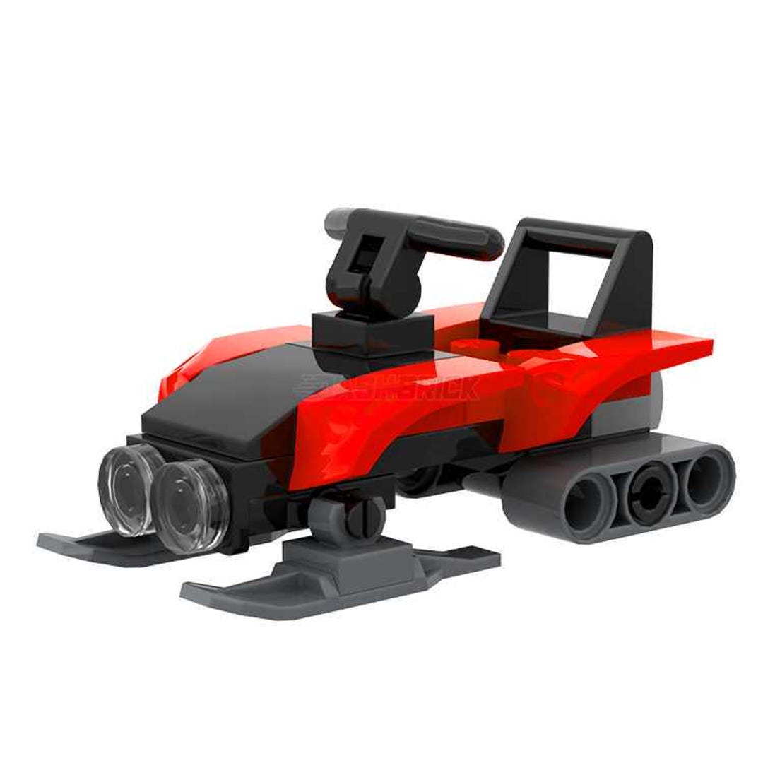 LEGO snowmobile Motor Sled, Red minimoc - Etsy UK