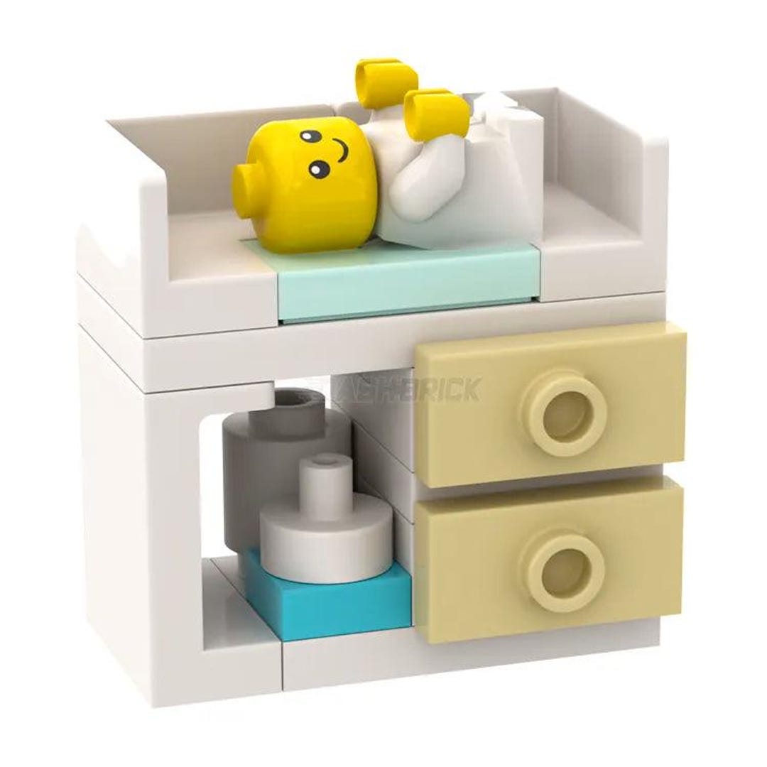 LEGO "baby Change Table" - Draws and Storage [minimoc] - Etsy