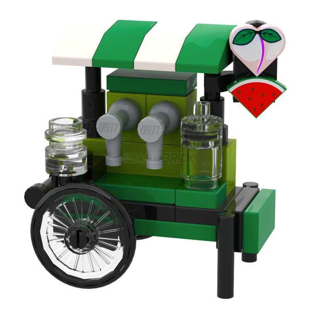 LEGO "brickburst Juices Drink Cart" - Brickside Delights Wagon #5 ...