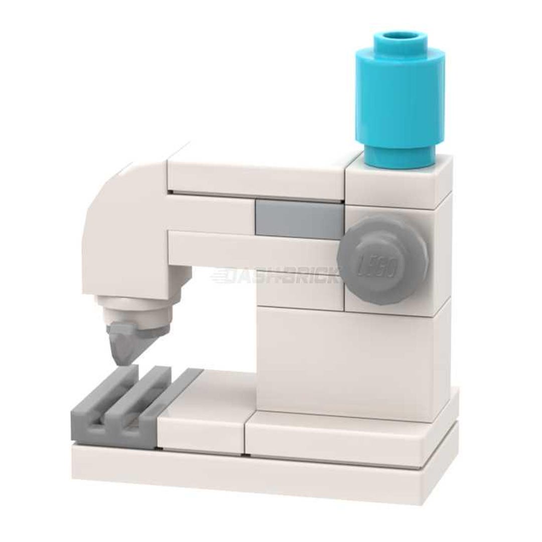 LEGO "sewing Machine" - White With Thread [minimoc] - Etsy