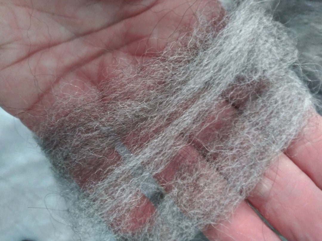 Original Pure Alpaca Fiber. Alpaca Roving. Dark Gray Alpaca Roving ...