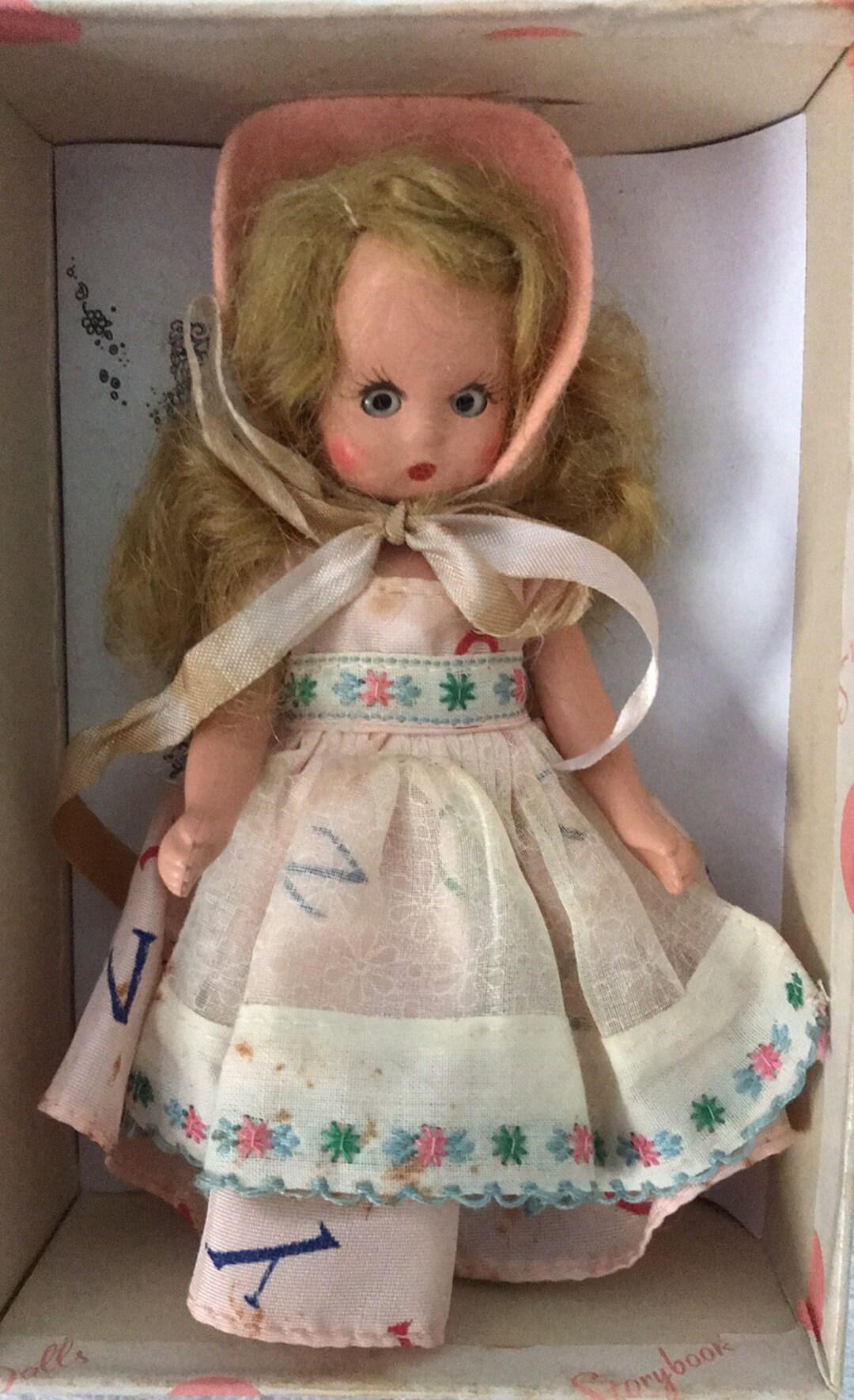 Nancy Ann Storybook Doll, 1940s W/ Box. School Days #117. Mother Goose ...