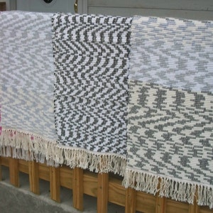 Amish Hand Made Rugs.hand Loomed Rugs. Black and White Rugs. Hand Woven ...