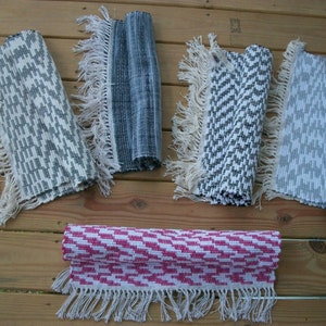 Amish Hand Made Rugs.hand Loomed Rugs. Black and White Rugs. Hand Woven ...