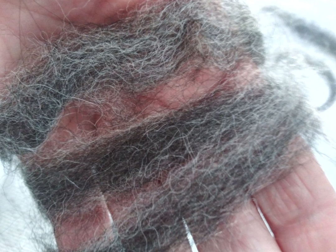 Original Pure Alpaca Fiber. Alpaca Roving. Dark Gray Alpaca Roving ...