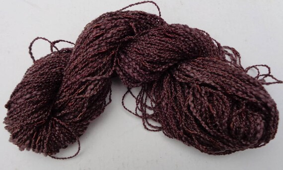 Hand Dyed Cotton Bamboo Seed Yarn. Natural Walnut Dye. Down to - Etsy