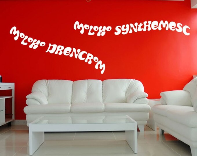 Clockwork Orange Korova Milkbar Moloko Synthemesc Dremcrom Vinyl Wall ...