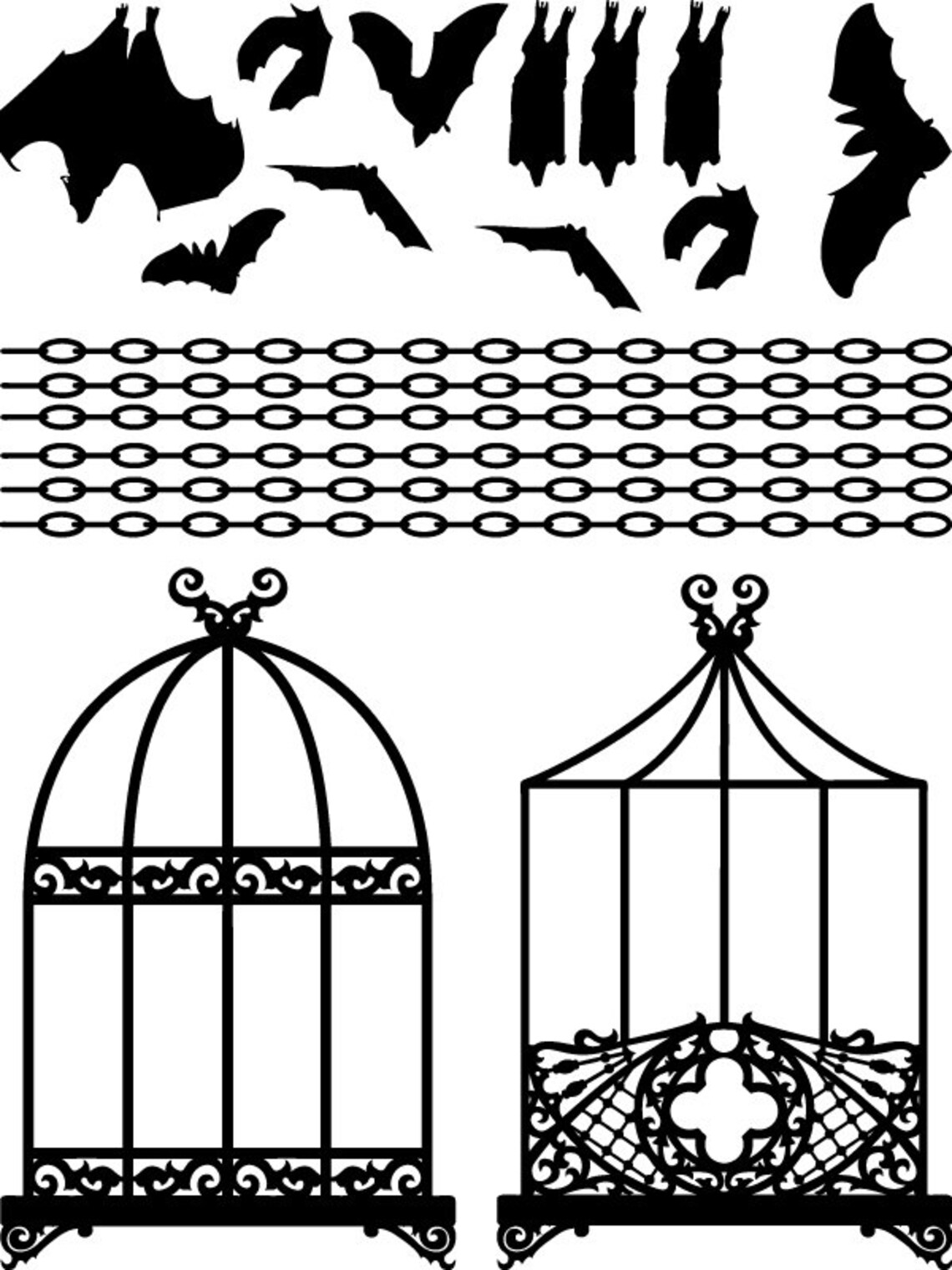 Bat Cages Wall Art-choose ANY 2 Colors - Etsy