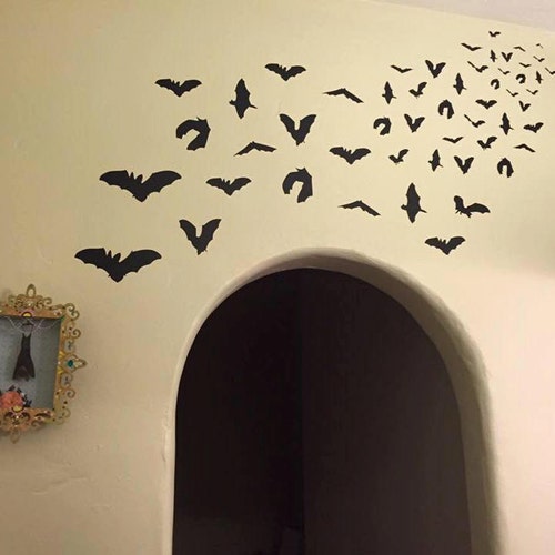 Gothic Wall Stripes Vinyl Decals Wallpaper-choose Any Color - Etsy