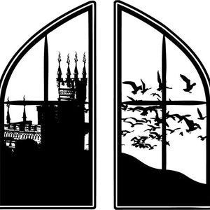 Large Castle Window Decal-choose Any Color and Finish - Etsy