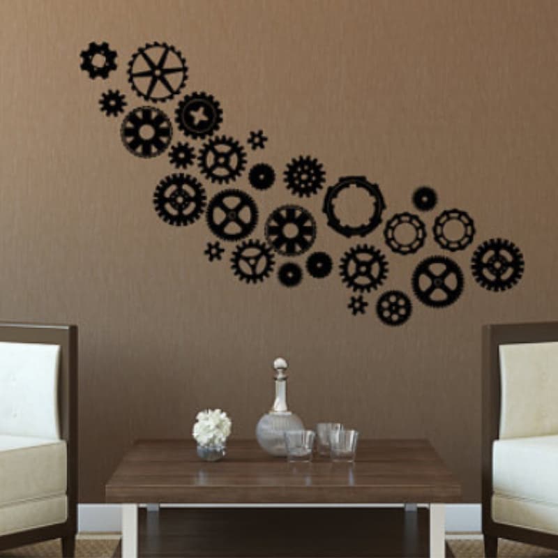 Gear Wall Decal - Etsy