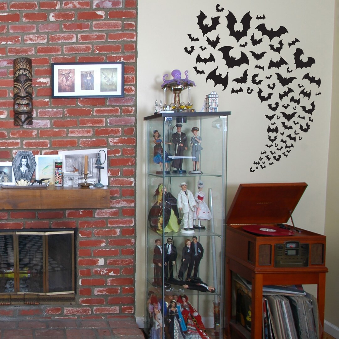 Flying Bats Gothic Wall Decal - Your Choice of Colors. - Etsy