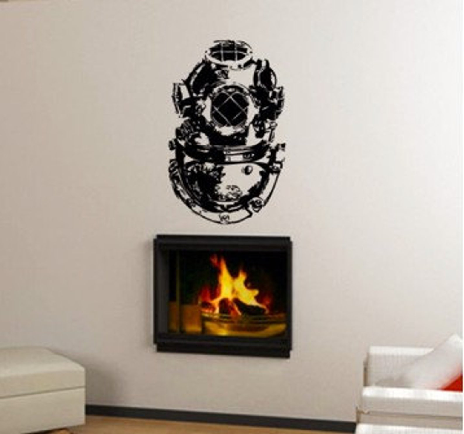 Vintage Diving Helmet Vinyl Wall Decal-choose Any Color - Etsy