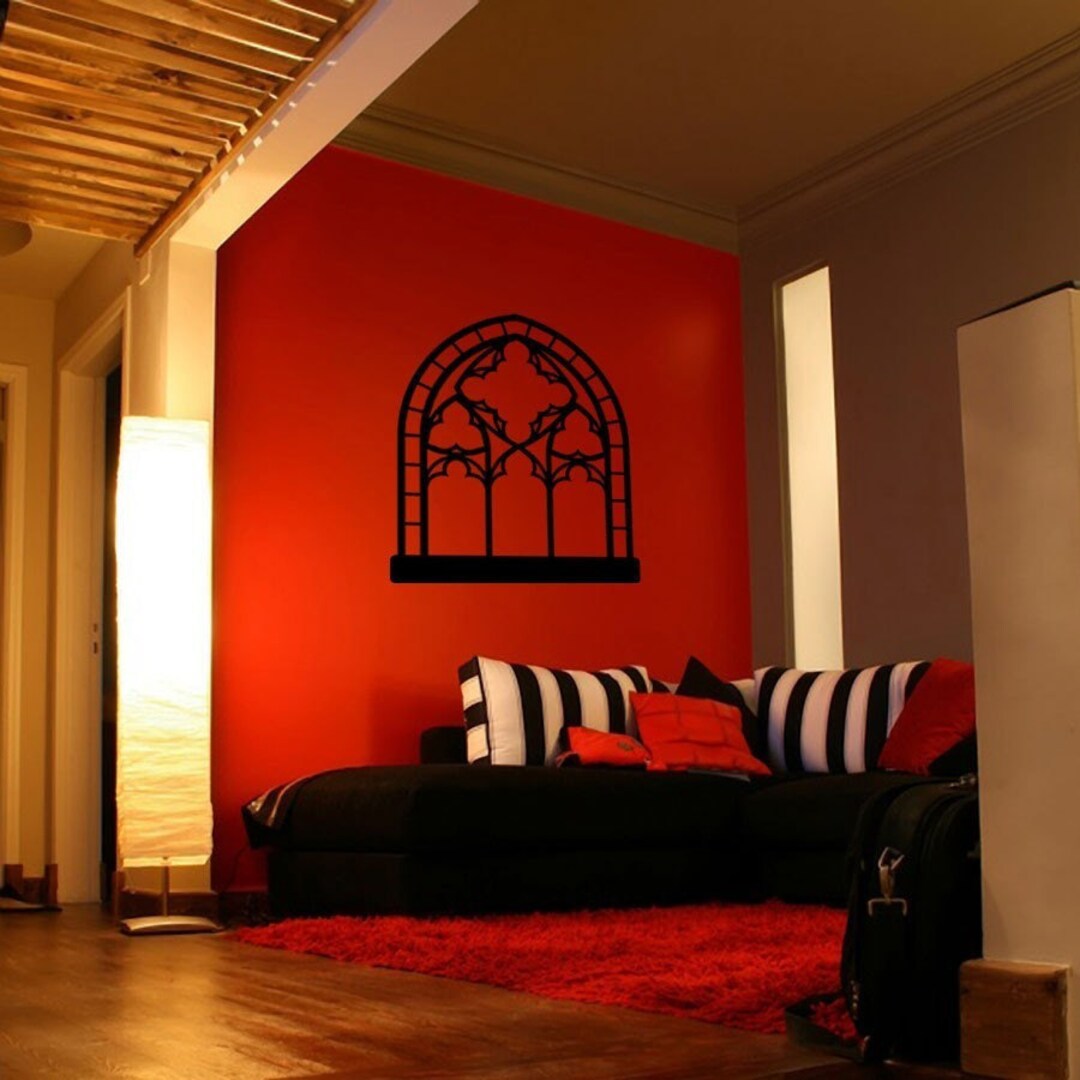 Gothic Window Vinyl Art - Your Choice of Color - Etsy