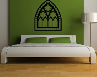 Gothic Window Vinyl Art Your Choice of Color | Etsy
