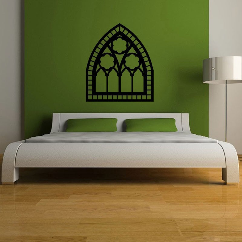 Church Window Vinyl Wal Art. Your Choice of Colors - Etsy