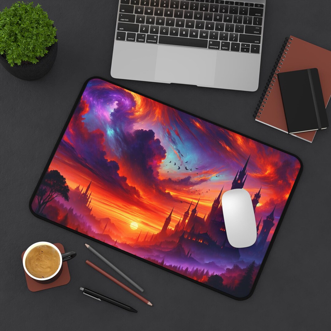 Wizard's Sunset Desk Mat - Etsy