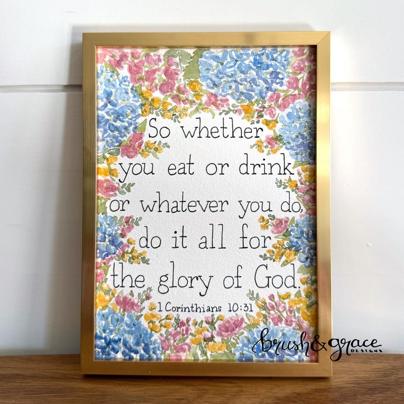 1 Corinthians 10 31 - Etsy