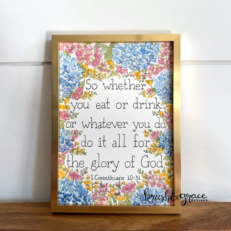 1 Corinthians 10 31 - Etsy