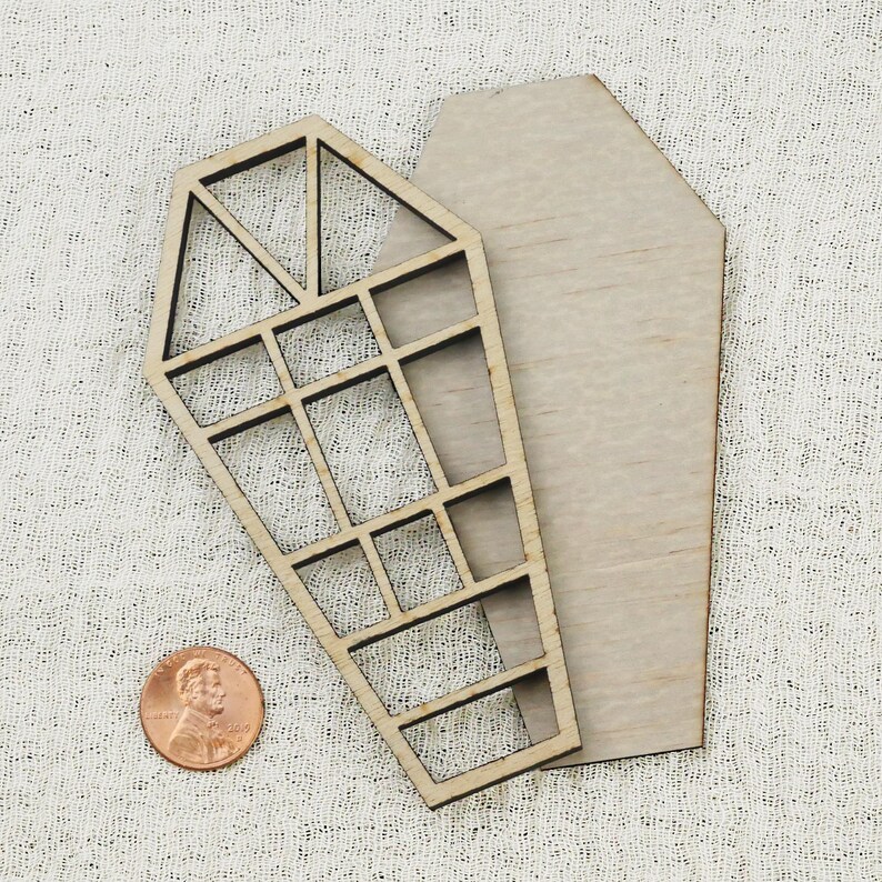 DIY Kit for Coffin Curio Cabinet, Unfinished Wood, Halloween Craft ...