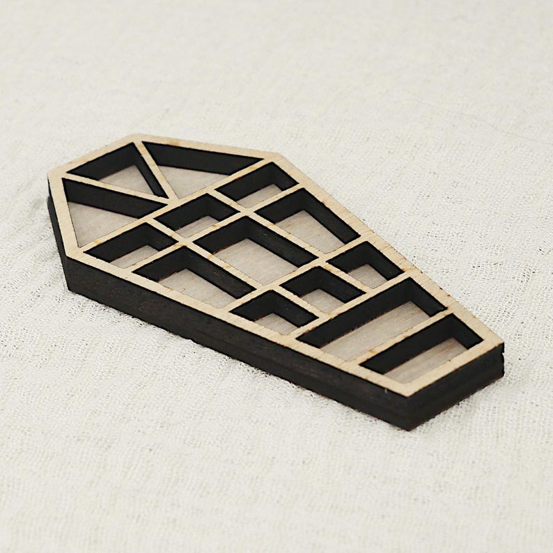 DIY Kit for Coffin Curio Cabinet, Unfinished Wood, Halloween Craft ...