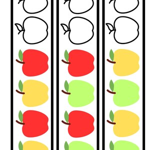 Apple-themed Learning Activity Printable for Early Childhood - Etsy