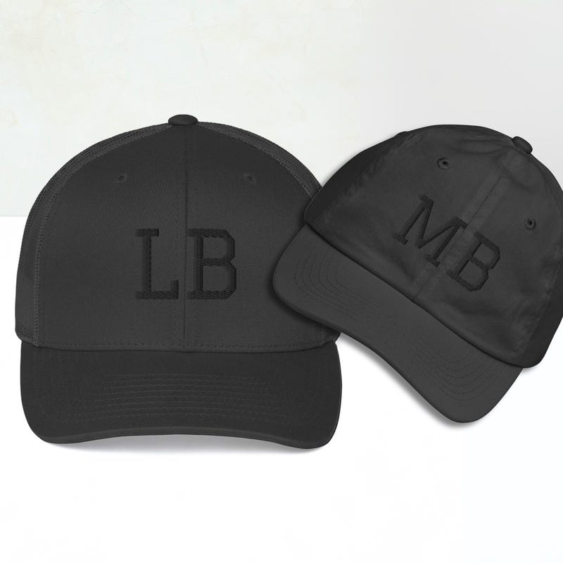 Hat With Initials - Etsy