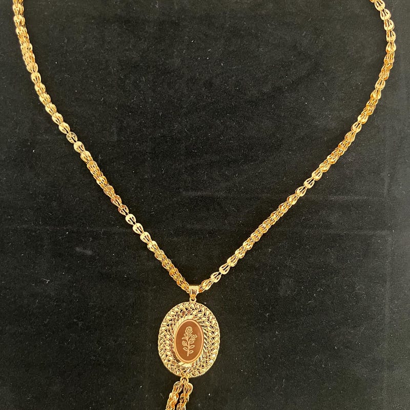 Gold Middle Eastern Pendant - Etsy