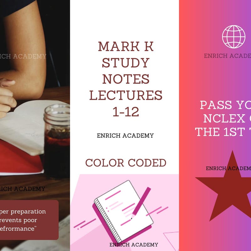 Mark K Lecture Notes - Etsy