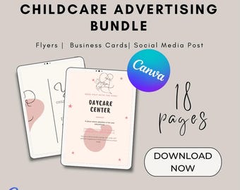 DAYCARE ADVERTISING FLYER | Childcare Center Flyer | Facebook and ...