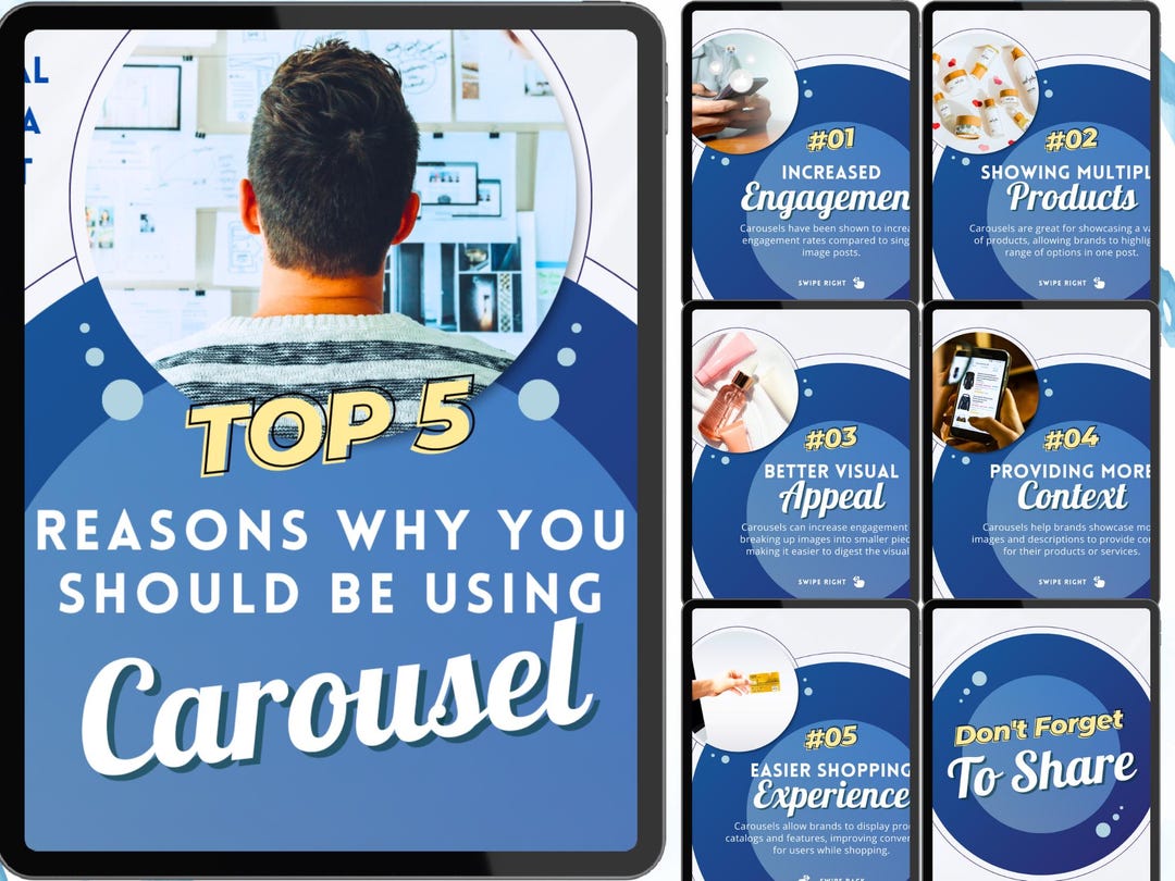 Editable Instagram Carousel Template Bundle, Educational Posts, Slide ...