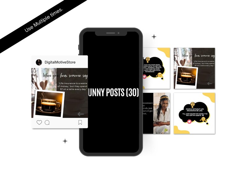 Life Insurance Instagram Post Template, 30 Funny Social Media Post ...