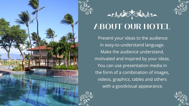 Hotel Promotion Canva Template, Business Marketing Presentation, Social ...