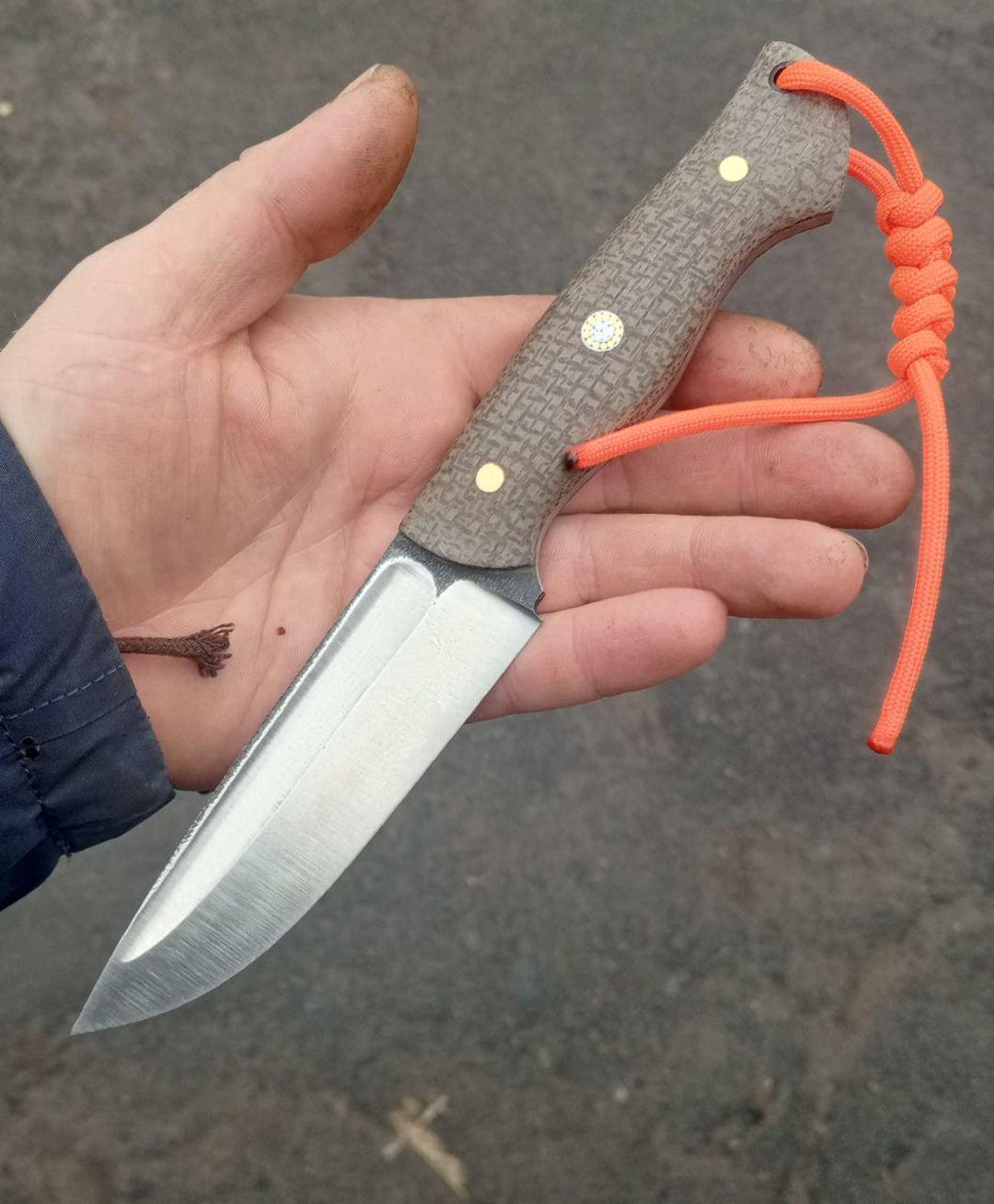Custom Handmade Knife for Camping and Bushcraft, Made From D2 Steel ...