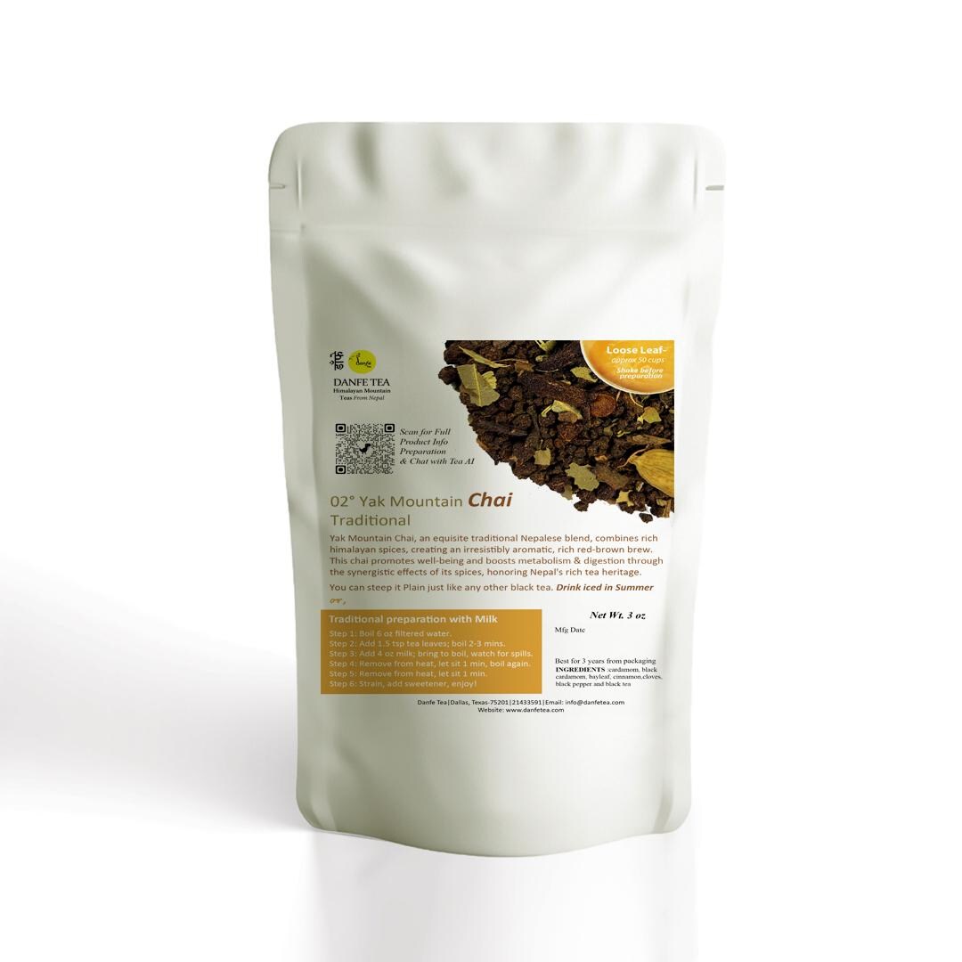 Yak Mountain Himalayan Loose Leaf Chai Tea: Aromatic Spiced Black Tea ...