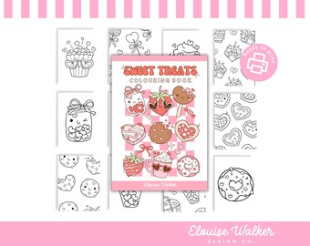 Sweet Treats Colouring Book - Etsy
