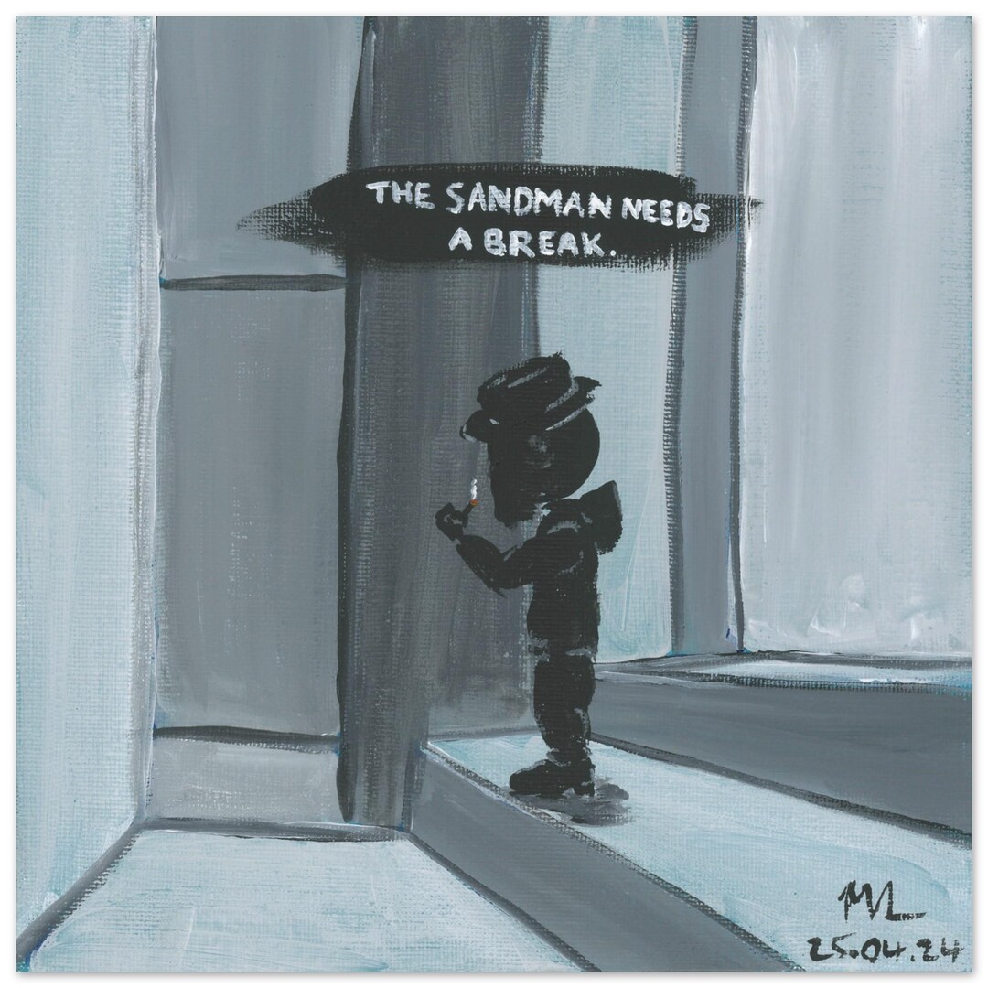 The Sandman Needs A Break (fine Art Poster) - Etsy