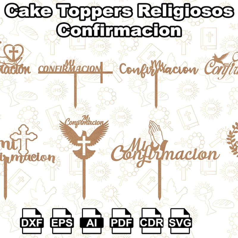 Confirmation Cake Topper - Etsy