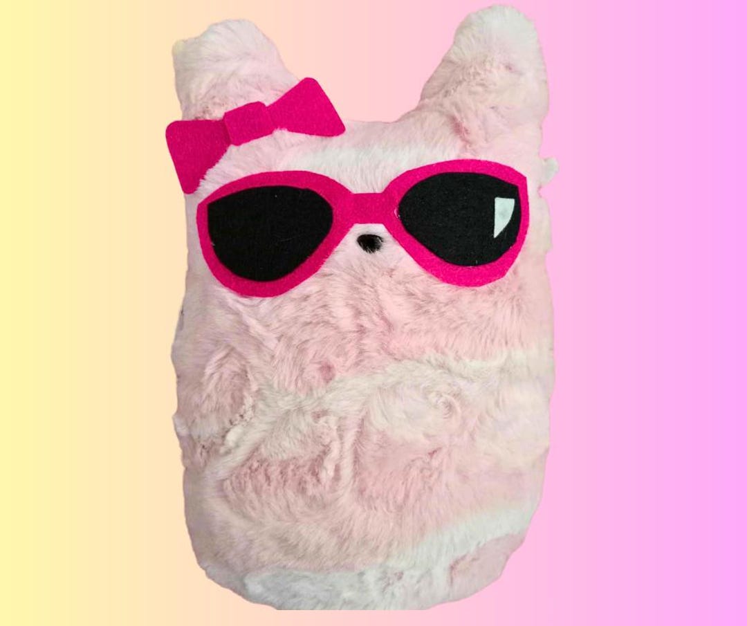 Sassy Chubby Kitty Plush ONE OF A KIND 11 Inches - Etsy