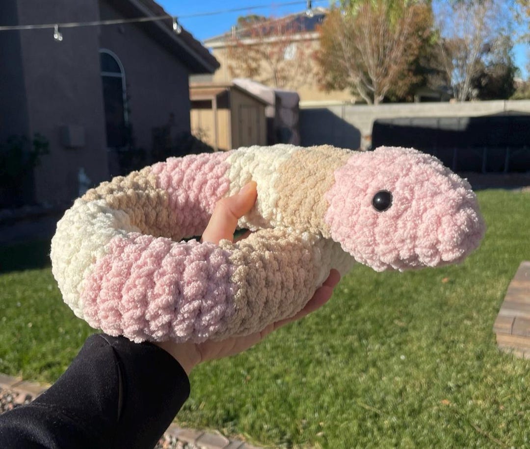 Crocheted Cute Little Snake - Etsy