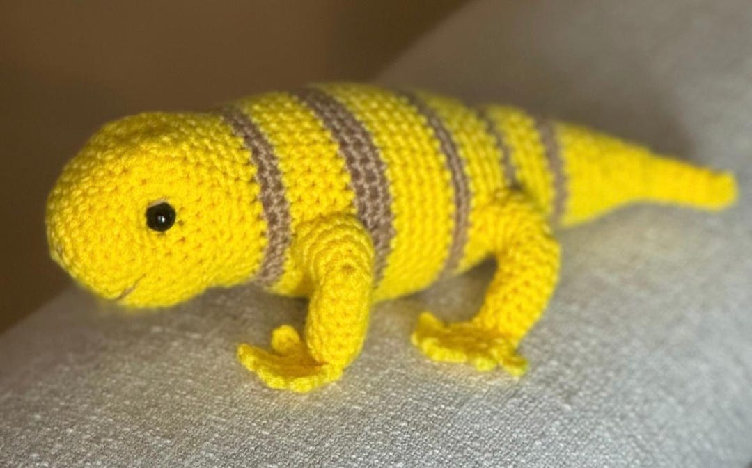 Crocheted Lizard - Etsy