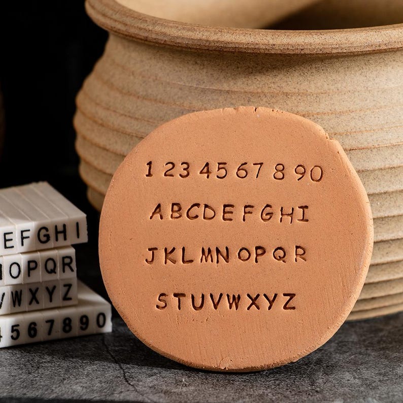 Detachable Mini Alphabet Stamps, Letter Stamps, Detachable Pottery ...