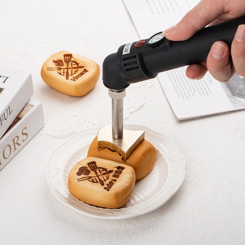 Branding Iron for Cake, Angled Electric Iron for Food,custom Bread ...