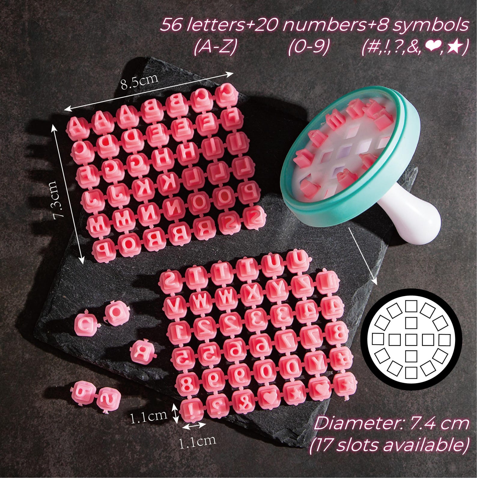 Alphabet Stamp for Clay Pottery Stamp Tools Uppercase Stamp Tools Cookie Stamper Branding Stamp ...