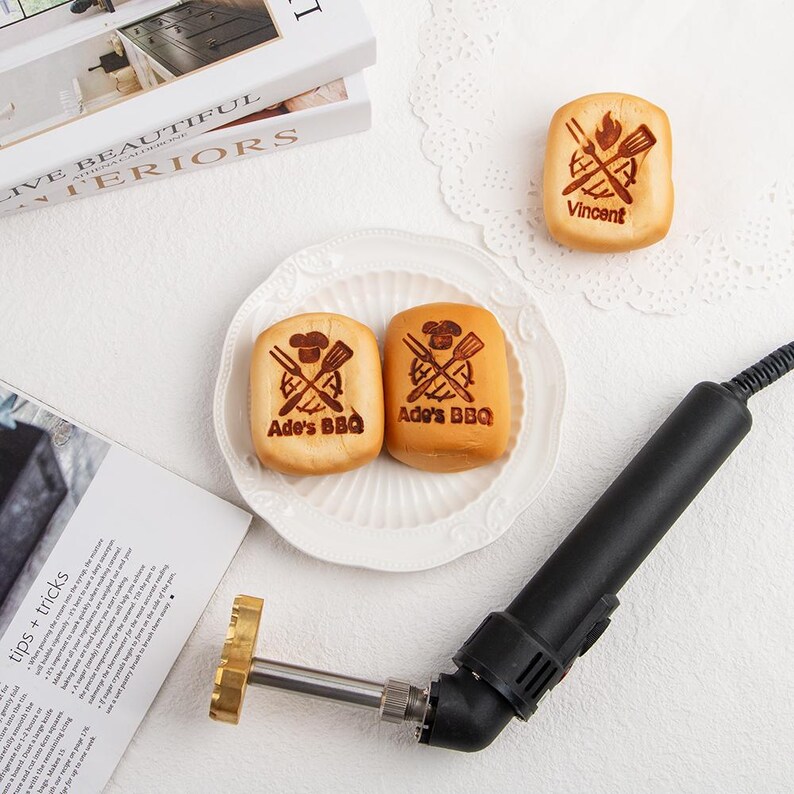 Angled Electric Iron for Food,custom Bread Emboss Stamp, Personalize ...