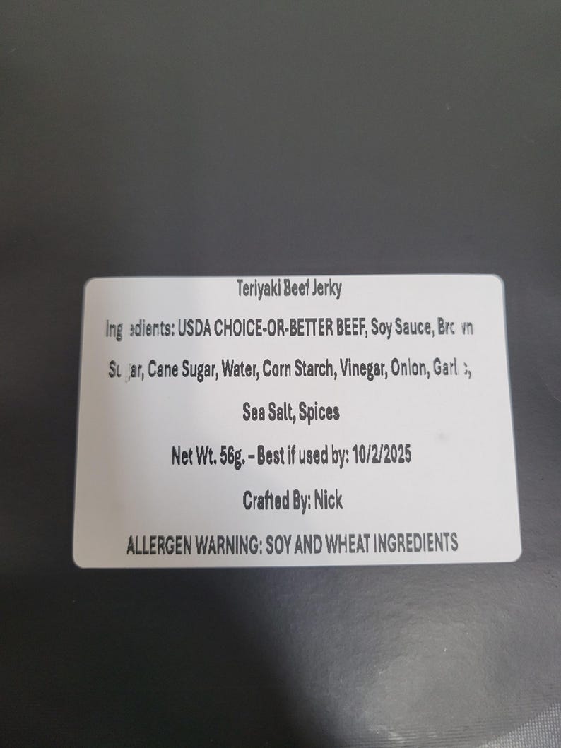 USDA CHOICE Beef Jerky - Etsy