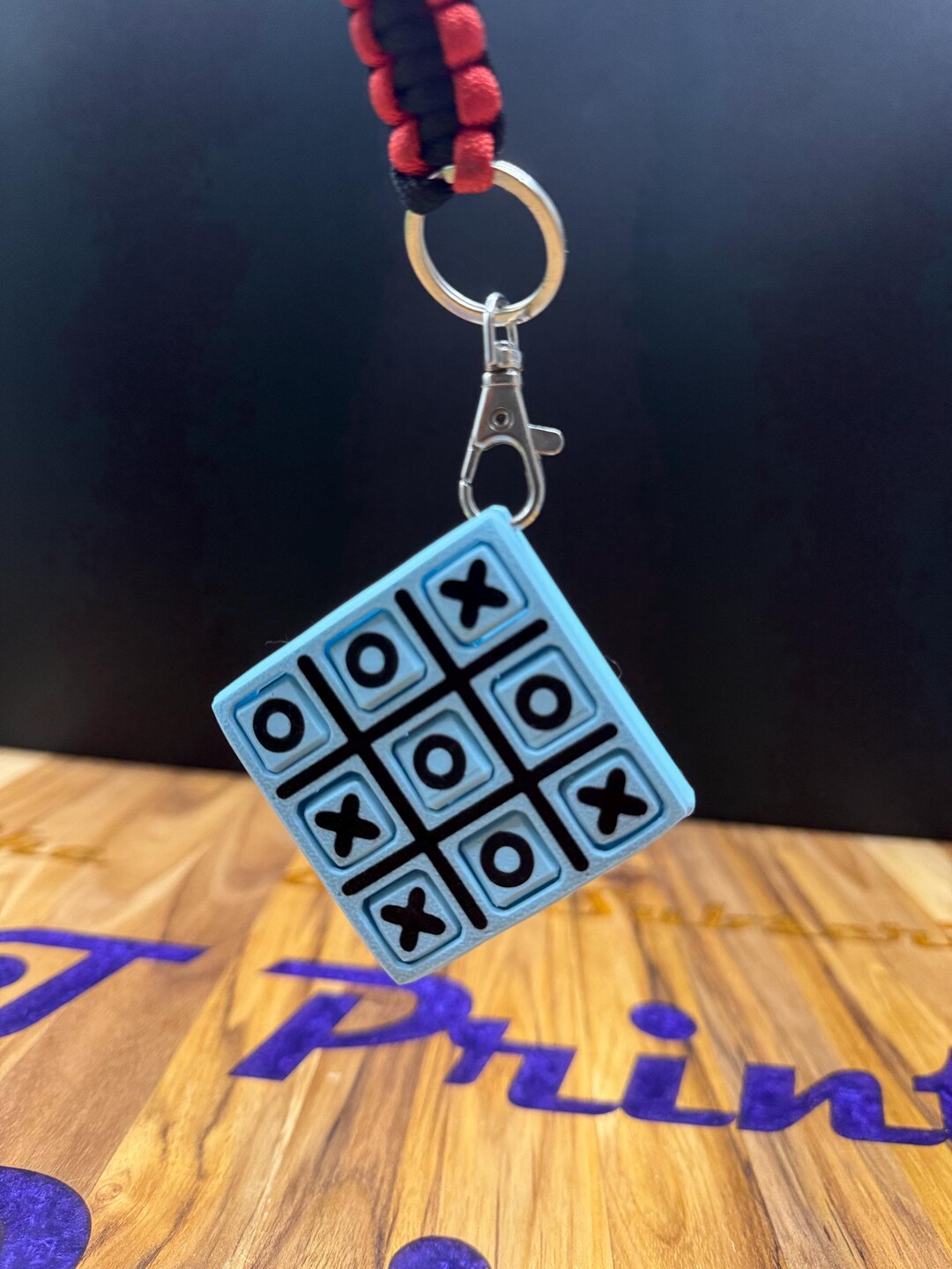 Tic-tac-toe Keychain - Etsy