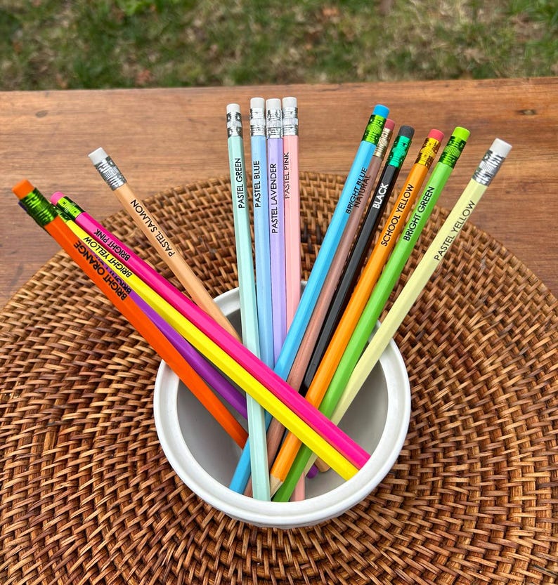 PASTEL LAVENDER, Custom Pencils, Personalized Pencils, Engraved Pencils ...