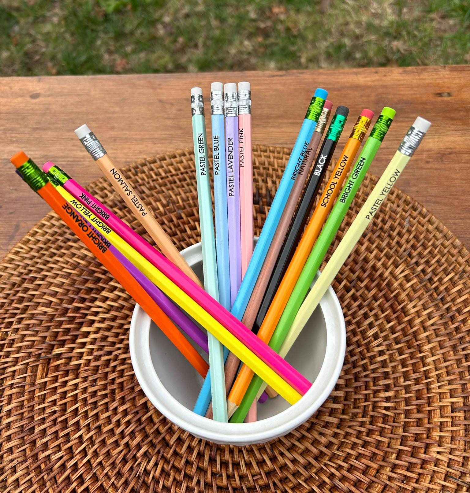 PASTEL LAVENDER, Custom Pencils, Personalized Pencils, Engraved Pencils ...
