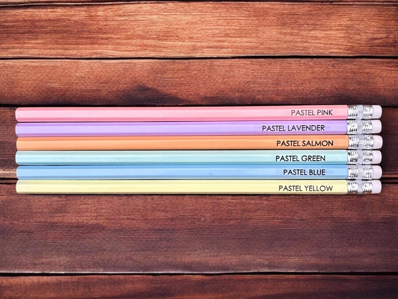 PASTEL LAVENDER, Custom Pencils, Personalized Pencils, Engraved Pencils ...